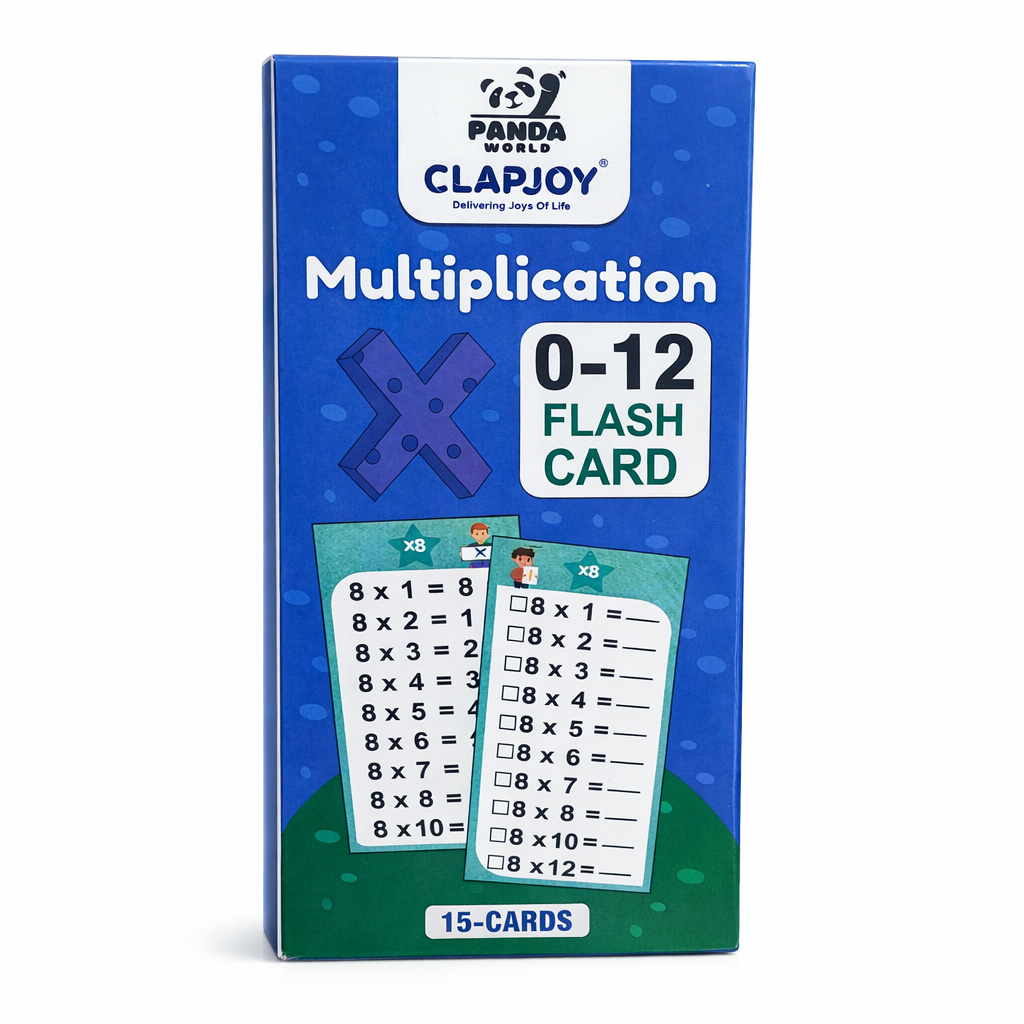 CLAPJOY Multiplication Flash Cards 0–12 for Kids | Educational Math Le ...